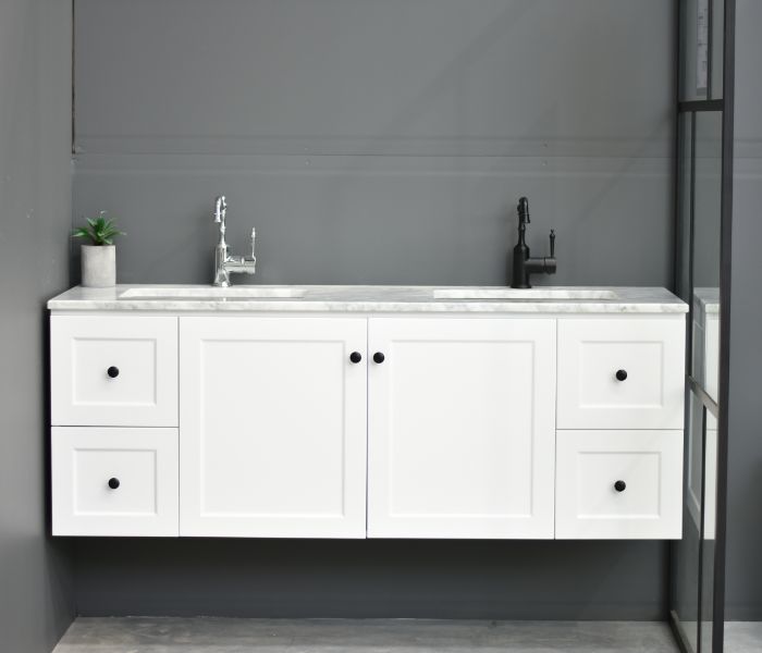 Buy George Wall Hung 1800mm Hampton Shaker Style Bathroom Vanity ...